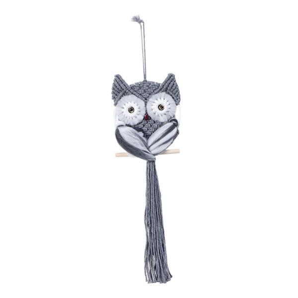 説明:[高級素材]: フクロウの壁掛けタペストリーは.耐久性と継続的な使用のために上質なコットンで作られています. [手作りデザイン]: このフクロウのマクラメ壁掛け装飾は手編みのペンダントで.お部屋にボヘミアン風の雰囲気を添えるクリエイテ...