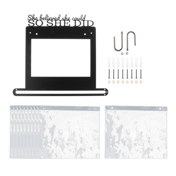 仕様:材質: 鉄サイズチャート:35cmx27.5cm/13.78インチx10.83インチパッケージに含まれるもの:ディスプレイラック1セット(付属品付き) 10袋...