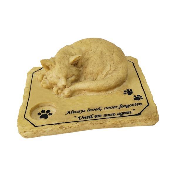 説明:[素材]猫の墓石は樹脂素材で作られており.軽量で丈夫です. [デザイン]動物記念石の子猫のデザイン.本物そっくりで細かく彫られており.思い出を表現しています. [特徴]ペットメモリアルクラフトは軽量で.家の中や外に置くことができ.ペッ...
