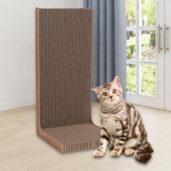 説明:[広々としたデザイン]: L字型の縦型デザインの猫用爪とぎは.広くて安定したベースを備えており.倒れにくく.猫が伸びたり休んだりするのに十分なスペースを提供すると同時に.爪とぎや遊びにも十分なスペースを提供します. [高級素材]: 猫...
