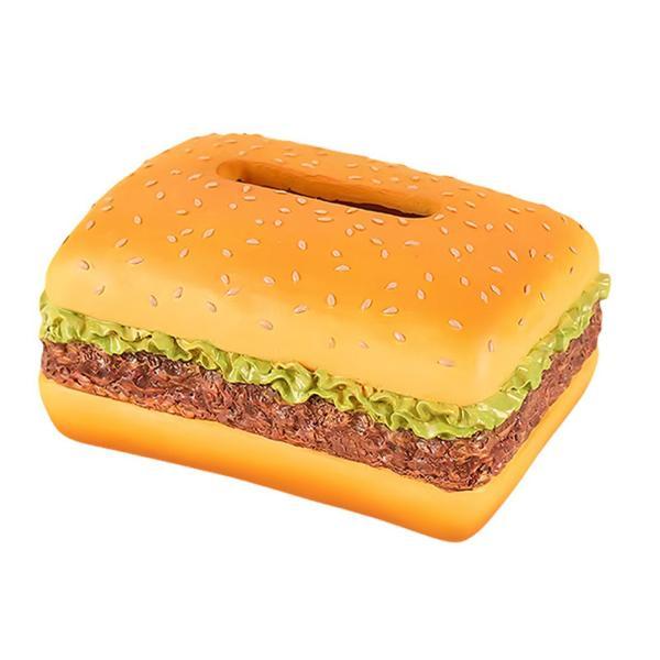 仕様:スクエアハンバーガー:16.5cmx12cmx9cm/6.50インチx4.72インチx3.54インチ丸型ハンバーガー:17.5cmx8.5cm/6.89インチx3.35インチサイズチャート:材質: 樹脂パッケージに含まれるもの:ティッ...