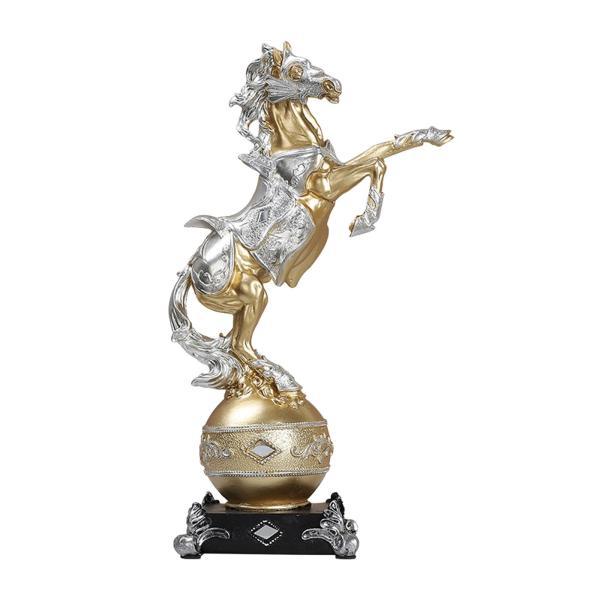 説明:[素材と職人技]: 馬の置物は厳選された樹脂素材を使用し.現代中国文化のエッセンスと現代のヨーロッパとアメリカのアートデザインを組み合わせて.雄大でリアルな疾走する馬の形を作り出しています. [アートデザイン]: この馬の置物樹脂工芸...