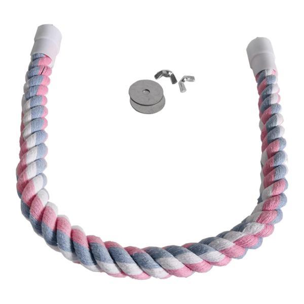 サイズチャート:長さ:35cm/13.78インチ長さ:55cm/21.65インチ長さ:72cm/28.35インチ長さ:82cm/32.28インチ長さ:92cm/36.22インチパッケージに含まれるもの:鳥用ロープおもちゃ1個...