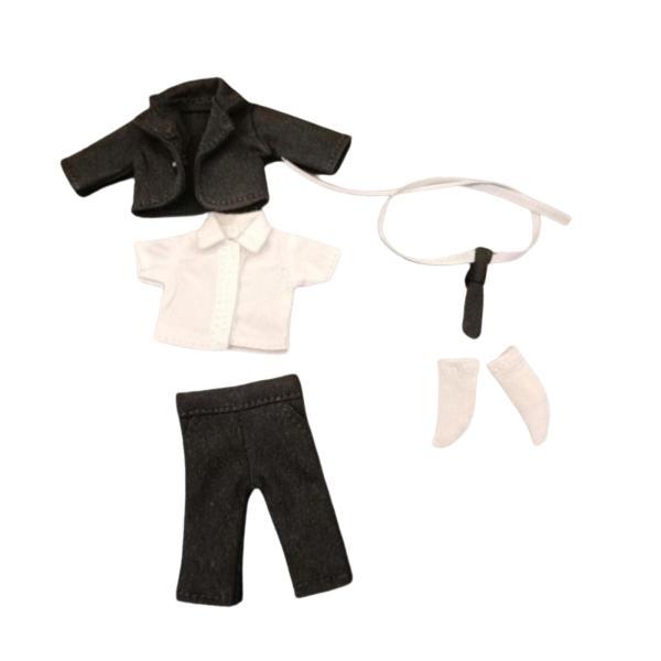 仕様:素材: 布サイズチャート:ジャケットの長さ 4cm/1.57インチパンツの長さ約6cm/2.36インチパッケージに含まれるもの:オプションパッケージ1 1/12 ドールジャケット1 1/12 ドールパンツ1 1/12 ドールネクタイ1...