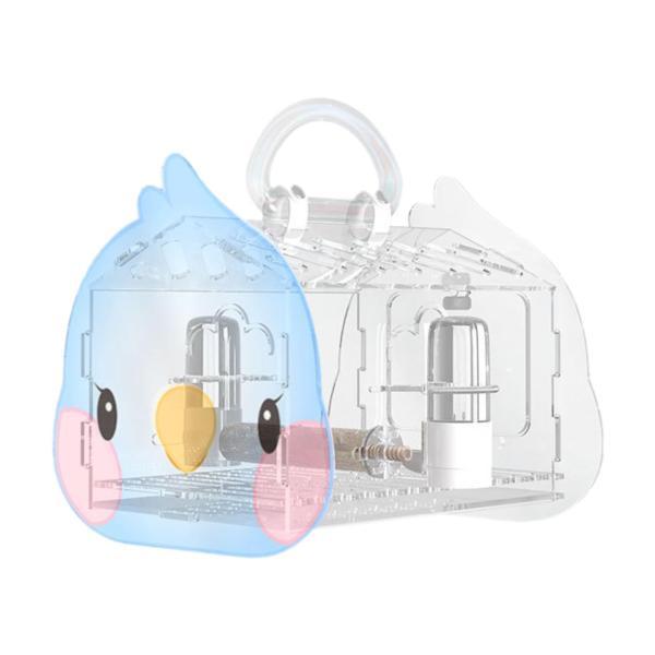 仕様:素材: アクリルサイズチャート:22.5cmx23cmx21cm/8.86インチx9.06インチx8.27インチパッケージに含まれるもの:オウム鳥かご 1 セット...