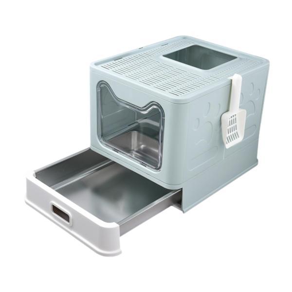 説明:[高品質の素材]: 完全に密閉された猫用トイレボックスは.軽量で高品質の PP.PS.ステンレス鋼で作られており.長時間使用でき.屋内での使用に最適です. [特徴]: 蓋付きの猫用トイレは広々としており.水しぶきを防ぎ.取り外しや折り...