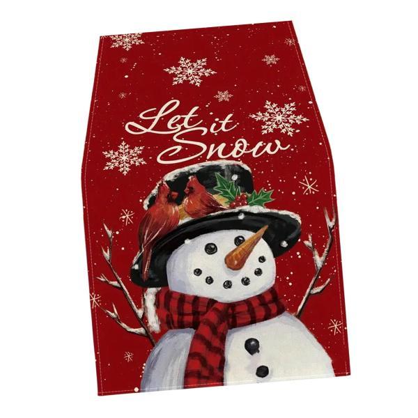 説明:[デザイン]クリスマスの雪だるまテーブルクロスは.雪だるまのパターンでデザインされており.ファッショナブルでクリエイティブです. [素材]クリスマステーブルランナーはポリエステル素材で作られており.丈夫です. [サイズ]クリスマスデコ...