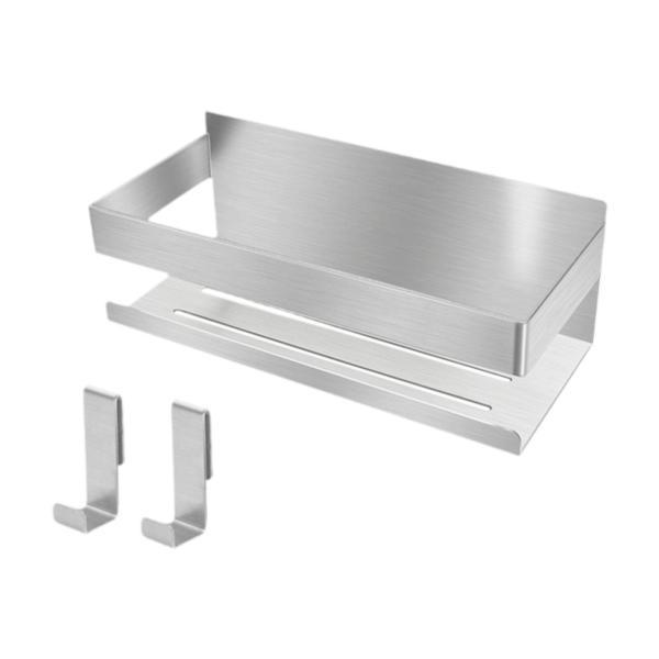 説明:製品: 洗面用品やバス用品を整理するのに適したバスルーム収納ラックです.素材:ステンレススチール製のこのバスルーム収納ラックは頑丈で錆びにくく.湿気の多いバスルーム環境でも長期間使用できます.特徴: この大型収納ラックは.場所を取りす...