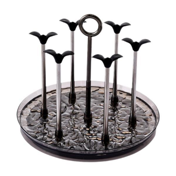 説明:プレミアム素材: このカップホルダーはプレミアムPP素材で作られており.耐久性と長期使用を保証します.デザイン: カップ乾燥ラックは.カップを安全かつ安定して展示および保管するように設計されています.排水カップホルダートレイには回転ベ...