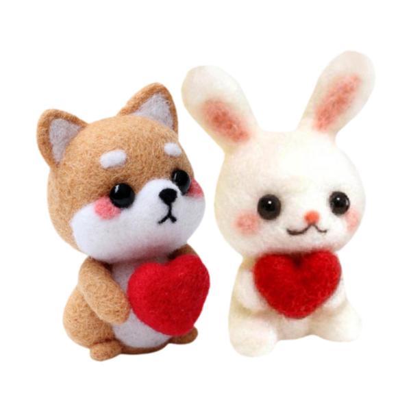 仕様:素材: フェルトサイズチャート:完成サイズ: 高さ6.5cm/2.56インチ.幅4cm/1.57インチ.厚さ6.5cm/2.56インチパッケージに含まれるもの:DIYフェルトキット1セット...