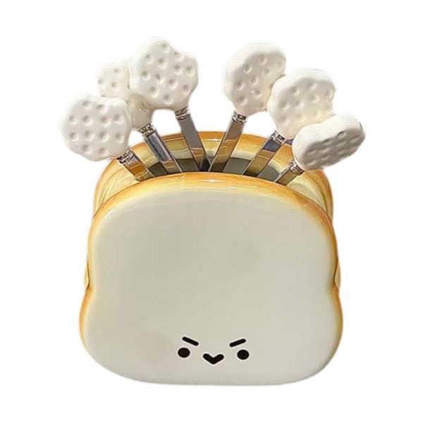 仕様:素材: セラミック.ステンレススチールサイズチャート:< p>フルーツフォーク: 15cm/5.91インチホルダー: 9.4cmx4.8cmx10.6cm/3.70インチx1.89インチx4.17インチパッケージに含まれる...