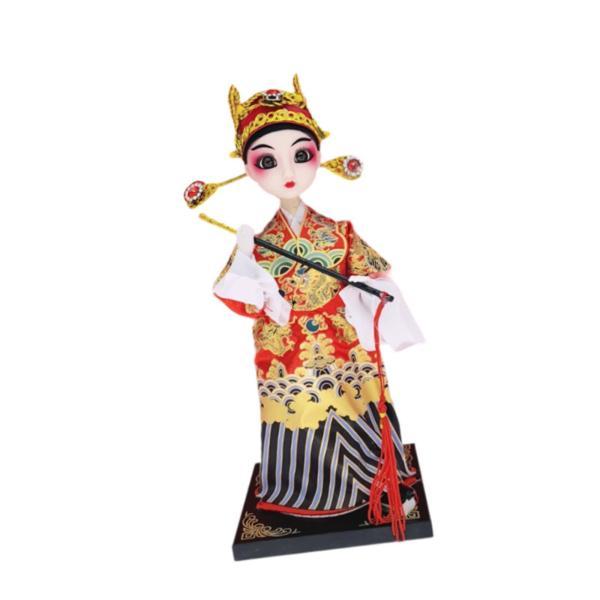 仕様:素材: 樹脂.石膏.シルク生地.ワイヤーサイズチャート:高さ 23 cm / 9.06 インチ. ベース 9.5cm/3.74 インチパッケージに含まれるもの:中国京劇人形 1 個彫像...