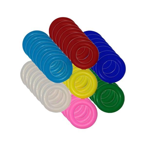 仕様:素材: ゴムサイズチャート:内径 0.9 センチメートル/0.35 インチ内径1.2cm / 0.47 インチパッケージに含まれるもの:混合色の鳥足リング 100 個 (ランダムカラー)...