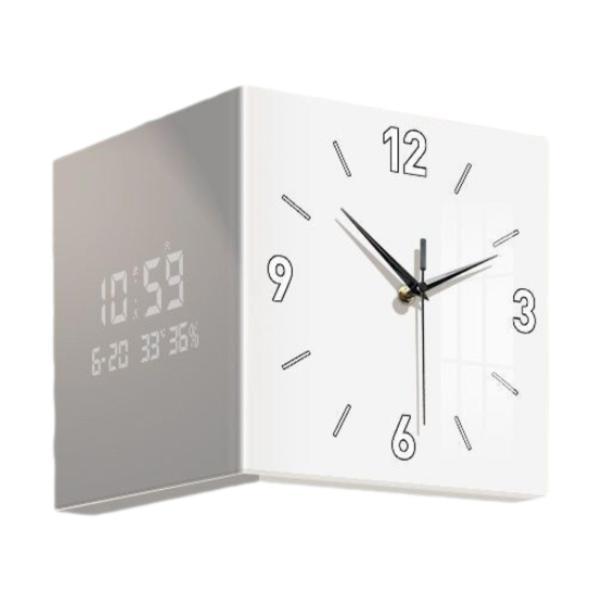 仕様:素材: アクリル金属サイズチャート:36cmx36cmx36cm/14.17インチx14.17インチx14.17インチパッケージに含まれるもの:1 リビングルームのコーナー時計 ...