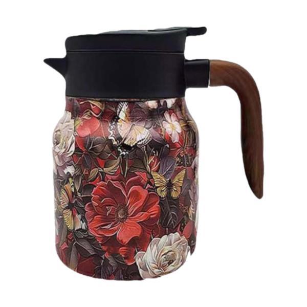 説明:[手間のかからない手動操作]: このヴィンテージの花柄ティーポットには.茶注入器が内蔵されており.押すだけで簡単に水を注ぐことができ.片手での使用に最適です[注ぎ口]: V字型の注ぎ口.このステンレス製のミニコーヒーメーカーはスムーズ...