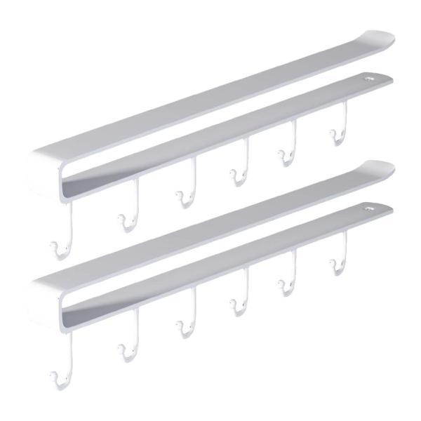 説明:[用汎用性のある使用ver:この多機能フックラックは.皿タオル.キッチン用品.カップを整理するために.キャビネットの下に便利に吊るすことができます.スペースを節約し.キッチンとベッドルームの整頓を維持する丸いビーズを備えたUシェイプデ...