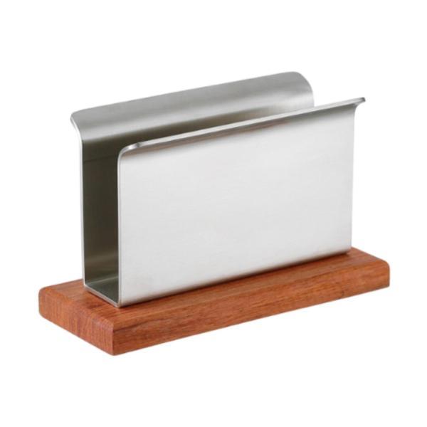 仕様:材質: 木製.ステンレスサイズチャート:14cmx5.5cmx8.5cm/5.51インチx2.17インチx3.35インチパッケージに含まれるもの:ナプキンホルダー1個...