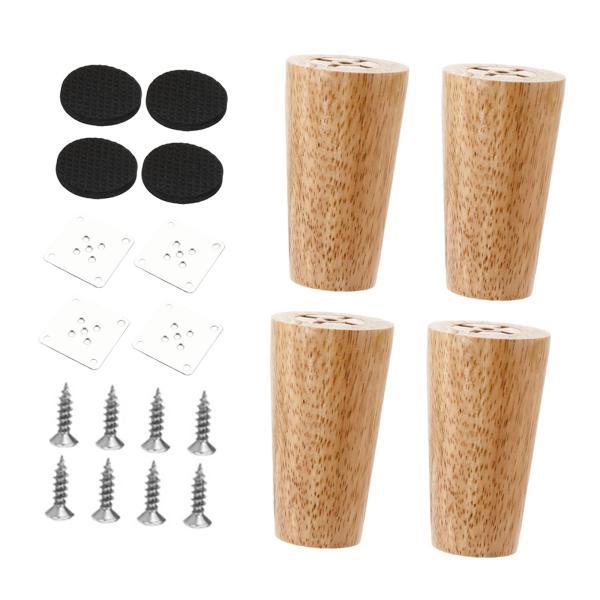 説明:[パッケージ内容]: 交換用家具脚DIYプロジェクトセット.キャビネット脚4本.固定プレート4枚.ネジ8本.足パッド4枚が含まれています. [モダンなデザイン]: シンプルで美しい丸いテーパードソファ脚.スタイリッシュで合わせやすく....