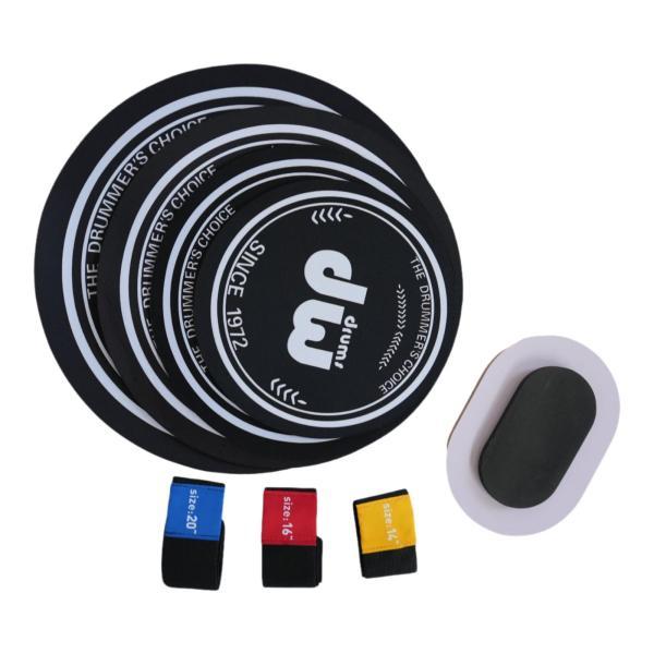説明:[ドラム用サイレントセット]:このドラム用ミュートパッドセットには.本物のドラム演奏の感覚を損なうことなく.静かに練習するために必要なものがすべて揃っています.本物のドラムパッドや練習パッドで練習しているような感覚を提供します. [優...
