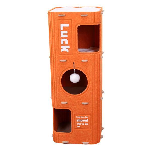 説明:[オールシーズン快適]: キャットクライミングハウスは.猫が休んだり遊んだりするための多層エリアを提供し.猫の爪とぎ.ハウス.クライミングセンターとして使用したり.リラックスしたり遊んだりできます. [安全な密閉設計]: 猫フェルトハ...