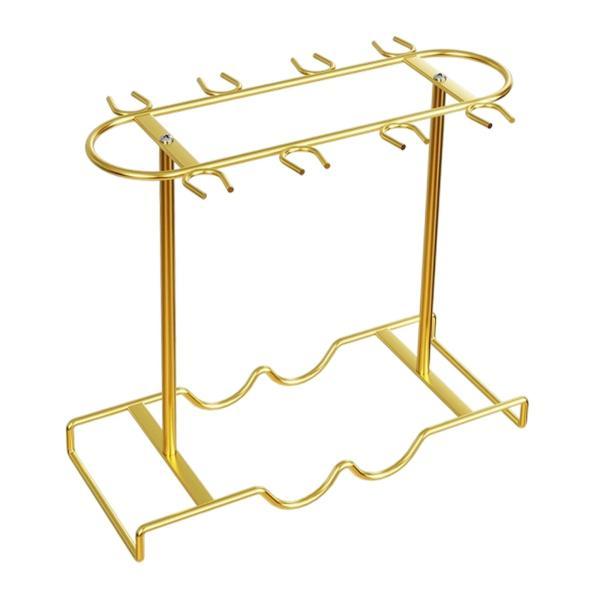 説明:[2 in 1]: カウンタートップワイングラスホルダーは.ワインボトル2本とグラス8個(別売)を収納でき.コレクションを美しく展示しながら省スペースを実現します.サイズ:約34cm×15cm×34cm/13.39インチ×5.91イン...