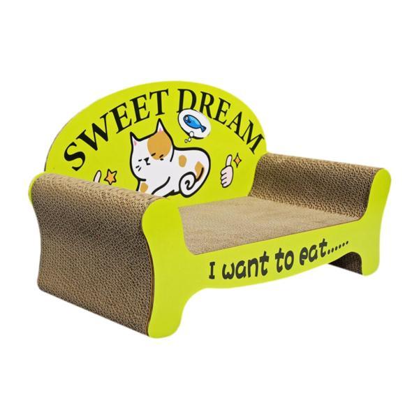説明:ソファ型の猫用爪とぎボード:猫用爪とぎラウンジキャットベッドは.室内猫用に設計されており.猫用ラウンジャーはペットがリラックスしたり.遊び心のある活動に参加したりするのに理想的な場所を提供し.ペットが楽しく過ごせるようにします.プレミ...