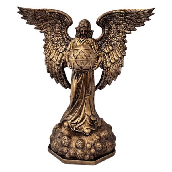 説明:[エレガントなヨーロピアンデザイン]: この美しく作られた天使像で.あなたの空間に時代を超えた魅力を添えましょう.洗練されたブロンズ調仕上げがクラシックな美しさをさらに引き立て.歴史を感じさせる魅力的なセンターピースとなっています. ...