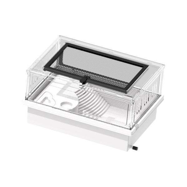 説明:[素材]: 透明度の高いPET素材で作られたこのカメタンクは.カメの活動や成長を簡単に観察できるクリアな視界を提供します. [新鮮な水質のための排水穴を内蔵]: このタートルタンクは排水穴を備えており.水から不純物やゴミを効果的に除去...