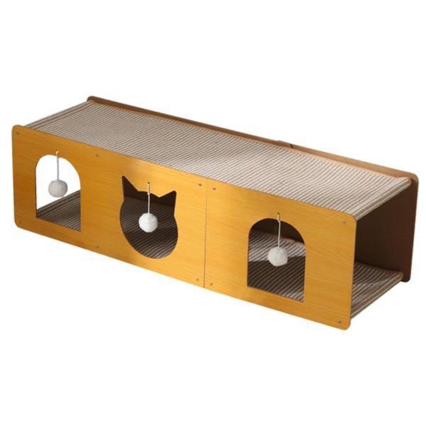 説明:[多機能キャットラウンジ]: この大型の猫用爪とぎは.快適なラウンジベッドと魅力的な爪とぎ面の両方として機能し.複数の入り口穴が猫の毎日の遊びや休憩活動のためのインタラクティブなトンネルシステムを作り出します. [丈夫な引っかき傷]:...