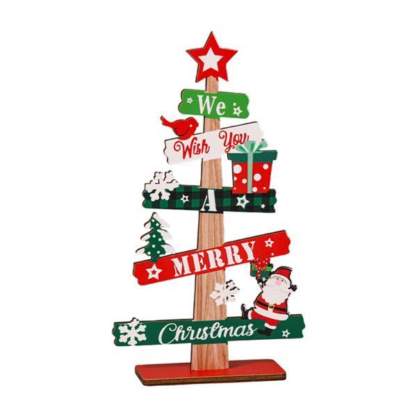 説明: [クリスマスデコレーション]: この木製クリスマスツリーは卓上装飾に最適です.細部までこだわった作りと卓越した職人技が.クリスマスのお祝いに豊かで温かみのある雰囲気を添えます. 仕様: 材質: 木材 サイズチャート: スタイルA:2...