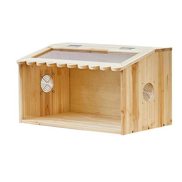 説明: [パノラマビュー]ブリーダーボックスの高解像度アクリルフロントは.180°の広角視点を提供し.ハムスターやウズラを臨場感を持って観察できます. [簡単にアクセス]木製ブリーダーボックスのフリップトップスカイライトデザインにより.便利...