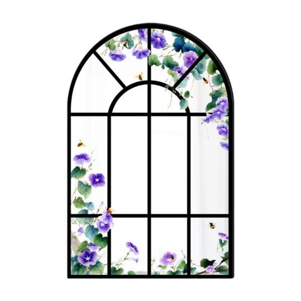 説明: [プレミアム素材]アーチ型の窓用ウォールミラーは木材とアクリル素材で作られており.長期間の使用にも信頼性が高く頑丈です. [モダンでシンプル]ミニマルなデザインを採用した壁掛けミラーは.美しく実用的で.壁の装飾に最適です.目を引くだ...