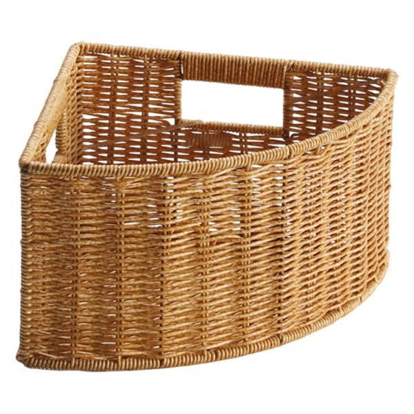 説明:[省スペース]扇形に独創的に設計され.使われていないコーナーにぴったりフィットするこの収納バスケットは.リビングルーム.玄関.バスルーム.クローゼットの無駄なスペースを.余分な床面積を占有することなく実用的な収納に変えます. [テーラ...