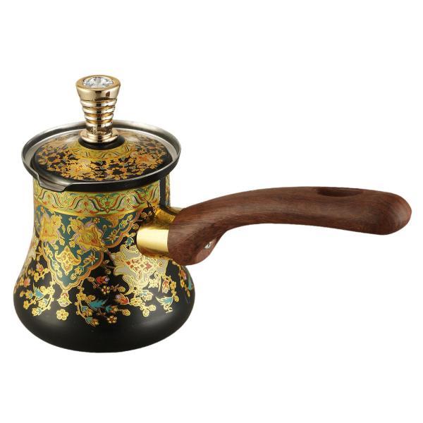 説明: [プレミアム素材]: コーヒーポットは食品に安全なステンレススチール製で.耐久性と長期使用を保証します. [多用途]: このステンレススチール製のトルココーヒーポットは.注ぎ口のオーバーフロー防止設計により.オイル.ミルク.紅茶.チ...