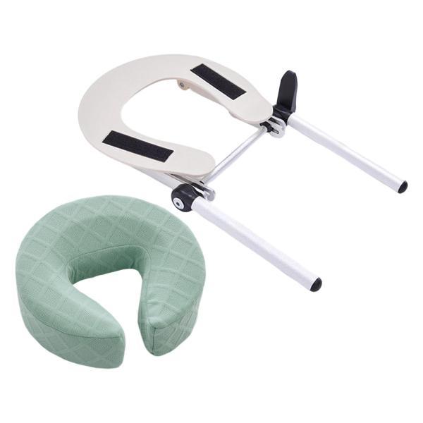 説明: [快適]: マッサージテーブルフェイスダウンピローは.布地.スポンジ.アルミ合金ブラケットで作られており.長時間使用しても頭や顔を支えます. [多用途]: 家庭.美容院.マッサージセッションに最適なこのU字型のフェイスクレードルは....