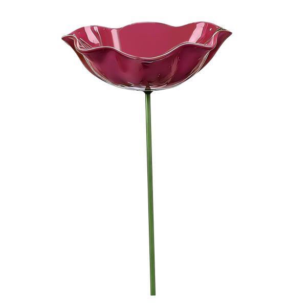 説明: [斬新なデザイン]: 鮮やかな花のような形をしたこの屋外用バードフィーダーは.鳥を引き寄せるバラ色の色合いが特徴で.鳥たちが休息したり.水浴びをしたり.水を飲んだりするのに最適な場所を提供します. [頑丈な構造]: 丈夫なプラスチッ...