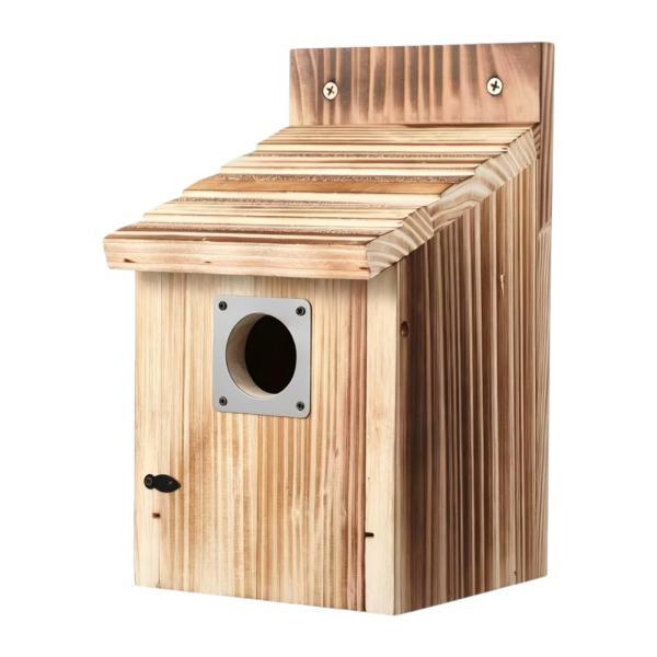 説明: [鳥小屋のサイズ]: 14cm x 14cm x 25cm / 5.51インチ x 5.51インチ x 9.84インチ.この可愛らしい小さな止まり木は.鳥が止まって食べるのに最適な場所です. [プレミアム素材]:屋外用鳥の巣箱は高品...