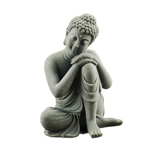 説明: [デザイン]新中国の美意識にインスパイアされたこの仏像は.あらゆる生活空間に静寂と精神的な安らぎをもたらします. [プレミアム素材]耐久性.独特の質感.そして優雅な外観を保証する緑色の砂岩から作られています [コンパクト]この装飾的...