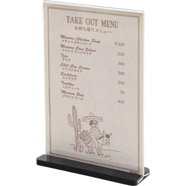 主な仕様 / 商品カテゴリ : メニュースタンド メニュースタンド / 商品名 : メニュースタンド / メーカー名 : シンビ / メーカー品番 : ESS-5・B / サイズ : W100xH155mm / 素材等 : アクリル / 追...