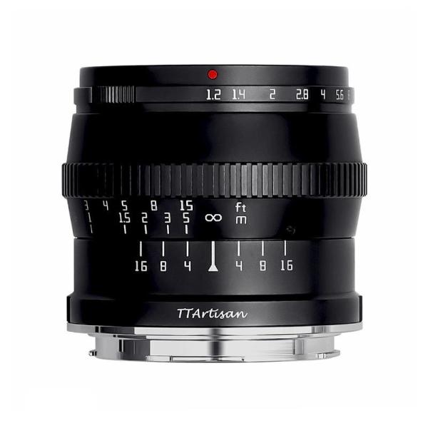 銘匠光学（めいしょうこうがく）TTArtisan 50mm f/1.2 Cは、開放F値1.2の大口径でありながらコンパクトに設計された75mm相当（APS-C）の中望遠レンズです。美しいボケ味を生かしたポートレート撮影や、夜景などの光量の足...