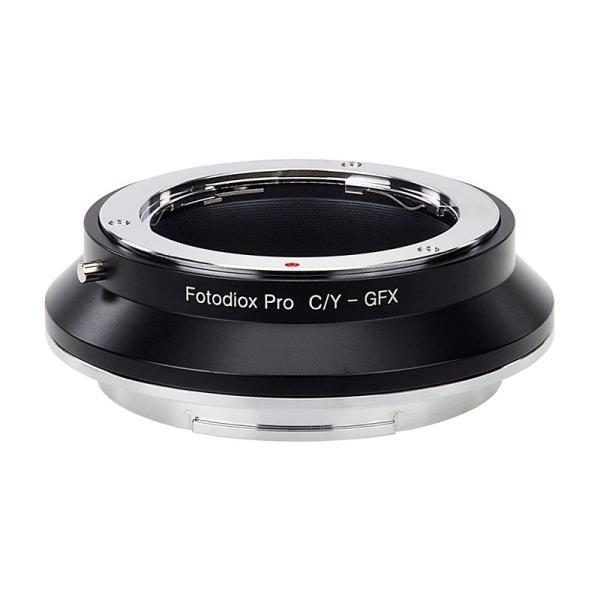 Fotodiox（フォトディオックス）CY-GFXは、ヤシカ・コンタックスマウントレンズを富士フイルムＧマウントカメラ（GFX100、GFX50Rなど）に装着するためのマウント変換アダプターです。