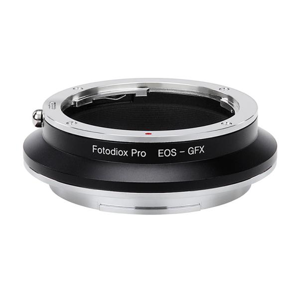 Fotodiox（フォトディオックス）EOS-GFXは、キヤノンEF（EF/EF-S）マウントレンズを富士フイルムGマウントカメラ（GFX100、GFX50Rなど）に装着するためのマウント変換アダプターです。