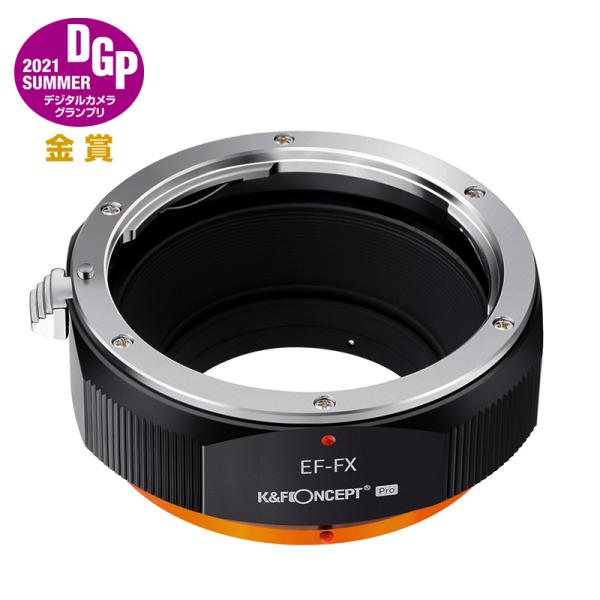 キヤノンEFマウントレンズをフジフイルムＸマウントのカメラボディに装着するためのマウント変換アダプターです。カメラマウント部にK&amp;F Conceptのコーポレートカラーのオレンジを配した、新しいデザイン（Pシリーズ）となっています。...