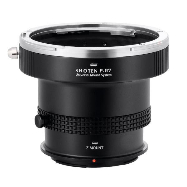 【発売日：2022年08月18日】SHOTEN（ショウテン）UMSシリーズ「P67-NZ-U」は、ペンタックス67マウントレンズをニコンZマウントのカメラで使用するためのマウントアダプターです。 ニコンZマウント PENTAX 67 中判 ...