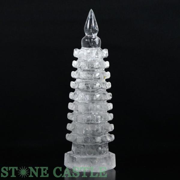石流通センター 一点物 天然石 開運＆風水アイテム 文昌塔(もんしょうとう) 天然水晶 No.19 (約1218g) パワーストーン