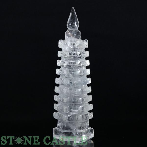 石流通センター 一点物 天然石 開運＆風水アイテム 文昌塔(もんしょうとう) 天然水晶 No.20 (約1061g) パワーストーン