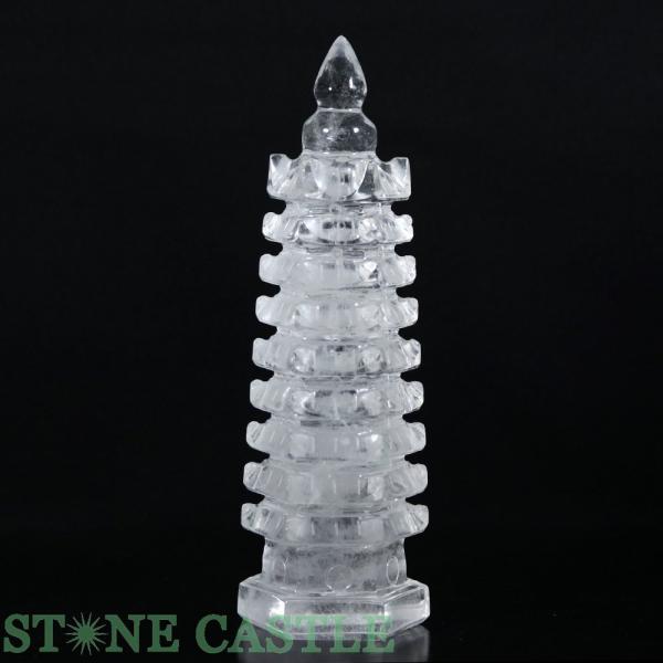 石流通センター 一点物 天然石 開運＆風水アイテム 文昌塔(もんしょうとう) 天然水晶 No.23 (約1085g) パワーストーン