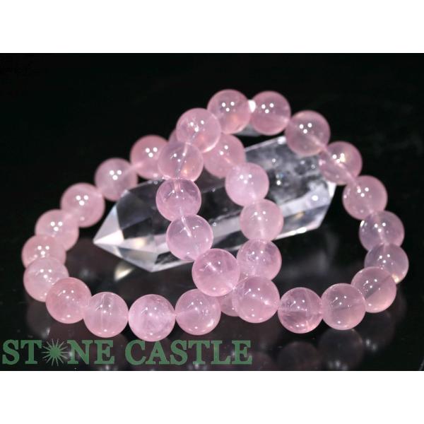石流通センター 高品質 天然石 ブレスレット ディープスターローズクォーツ (5A) (約13〜13.5mm) (ケース付) パワーストーン