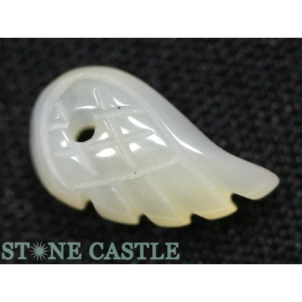 モチーフビーズ 天使の羽 SS マザーオブパール 天然石 パワーストーン/ビーズ