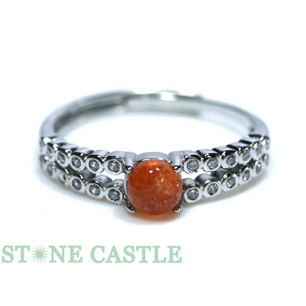 石流通センター 高品質 天然石 リング サンストーン タイプ4 パワーストーン